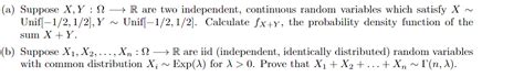 Solved A Suppose X Y R Are Two Independent Chegg Com