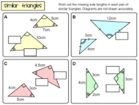 transformations and similarity worksheets library