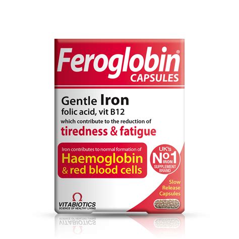 Feroglobin® Capsules Iron Supplement Vitabiotics