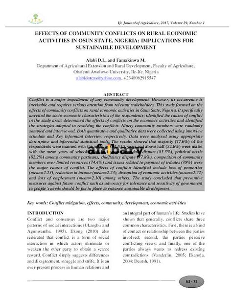 Community Conflict Paper 4 Afribary