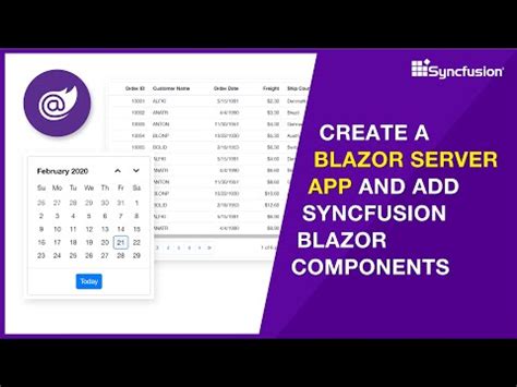 Watch Create A Blazor Server App And Add Syncfusion Blazor Components On YouTube NerdNotes