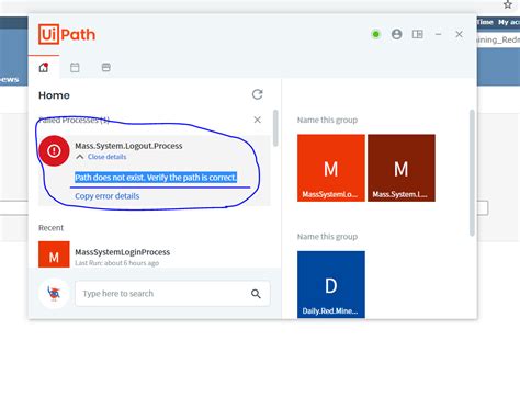 Error Path Does Not Exist Verify The Path Is Correct This Error Doesnt Happen When