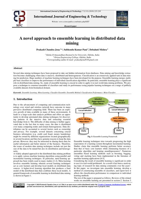 Pdf A Novel Approach To Ensemble Learning In Distributed Data Mining