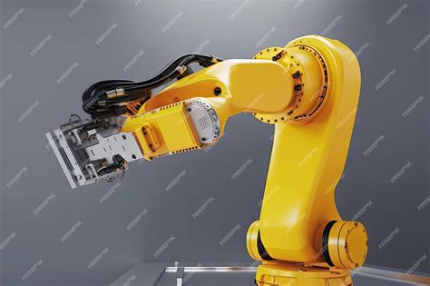 Premium Ai Image Robotic Arm With Safety Lock System Preventing Accidents And Injuries