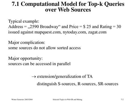 ppt 7 top k queries on web sources and structured data powerpoint