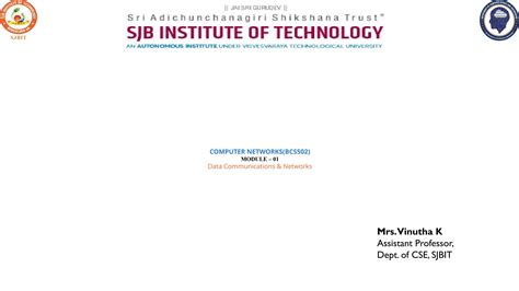 Computer Networks Module 1 Presentation Pptx