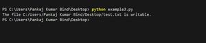 Check If A File Is Writable In Python GeeksforGeeks