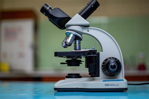 Premium Photo Experiments And Practical Work With A Microscope In The