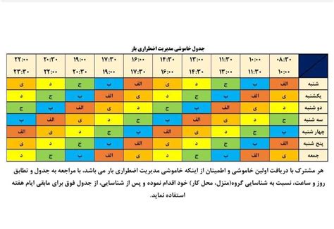 جدول خاموشی ها در سال ۱۴۰۴ برق این مناطق قطع می‌شود