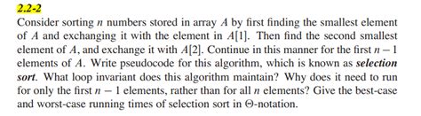 Solved 2 Pseudocode And Loop Invariant 20 Points