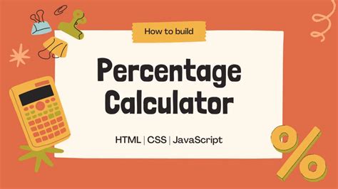 Build A Percentage Calculator Using Javascript W3 Programmings