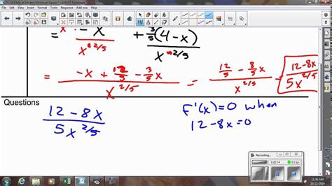 Calc 31 Maximum And Minimum Values Youtube