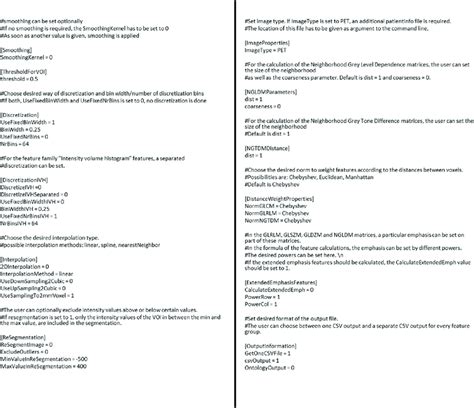 Example Of Configuration File The User Can Set The Required