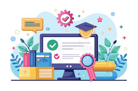 Visual Of Website Certification With A Computer Certificates And Success Themed Decorations