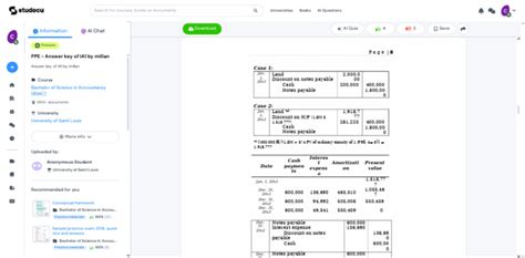 Ppe Answer Key Of Ia1 By Millan Chapter 15 Property Plant And