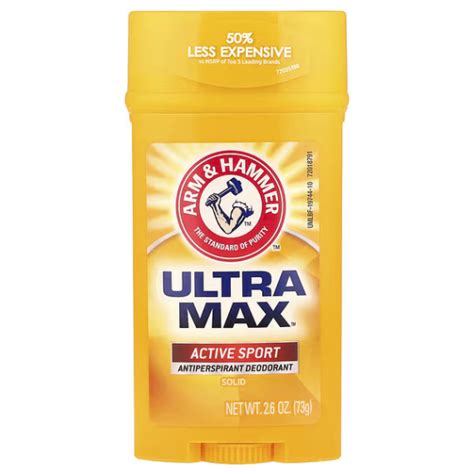 Антиперспірант стік Ultra Max Active Sport Arm And Hammer 033200197447
