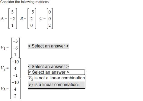 Solved For each of following matrices, determine whether it | Chegg.com