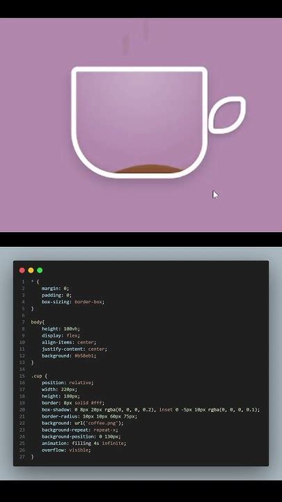 Loading Coffee Filling Animation Using Html And Css Cssanimation