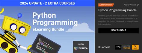 Fanaticalでpython Programming Bundle～10講座で1700円 Pc Gamer リスト更新中