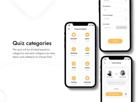 Quiz App UI Design On Behance Quiz App UI Design On Behance