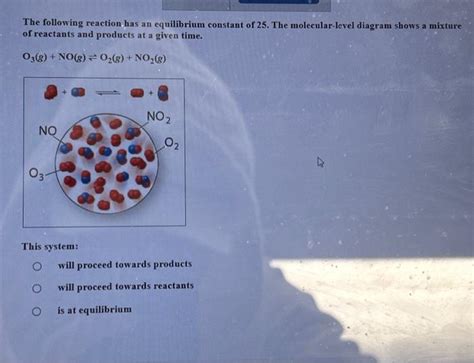 Solved The Following Reaction Has An Equilibrium Constant Of