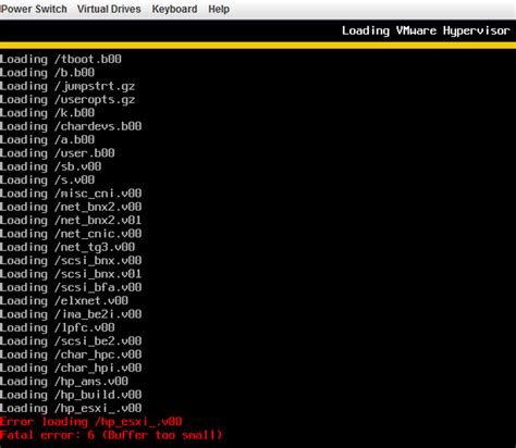 Error Loading Esxi 55 Help With Fatal Error Rvmware