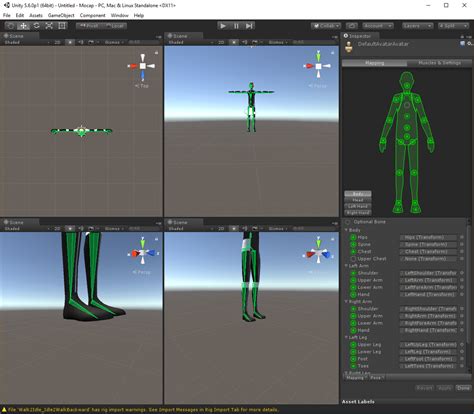 Blender Human Meta Rig And Mecanim Mo Cap Error Coppied Avatar Rig