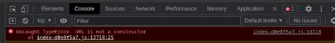 After Building Uncaught Typeerror Url Is Not A Constructor · Issue
