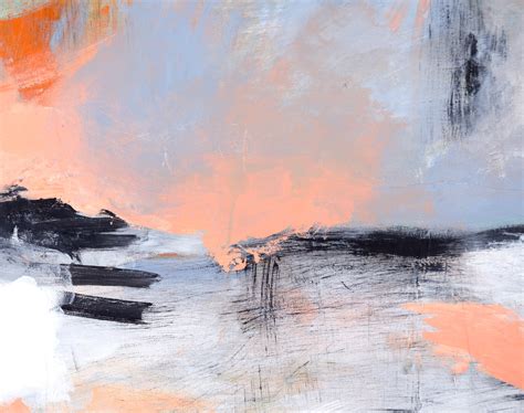 Unknown Abstracted Vertical Landscape In Acrylic On Canvas For Sale