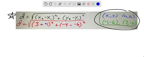 solved find the exact distance between each pair of points see example