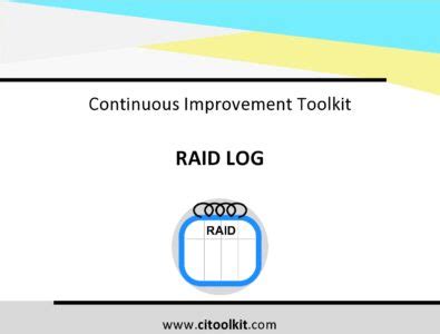 Free RAID Log Templates Trackers Planners
