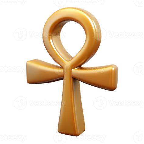 Mesmerizing Unparalleled Isolated Cutout Of A Single Egyptian Ankh Hyper Specific Ultra