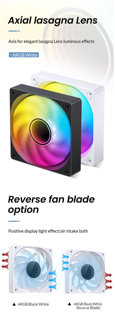 Jonsbo Sl Argb Wr Reverse Case Fan Reverse Blade Mm Silent Series Fan Simple Frame
