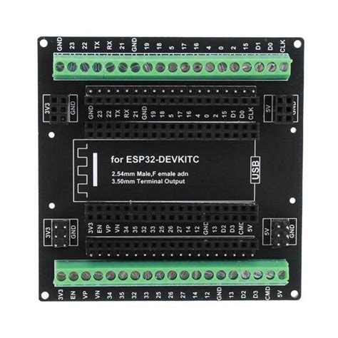 For ESP32 Super Breakout Board 3 81mm 0 15inch Terminal GPIO Expansion Module 38Pins For ESP32