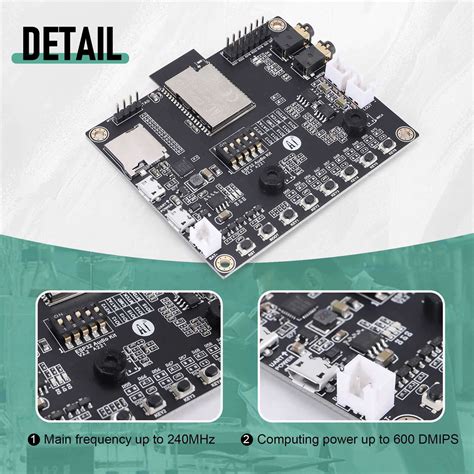 2xesp32 Audio Kit Esp32 Audio Development Board Ubuy India