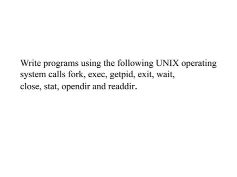 Fork System Call In Operating System Pptx