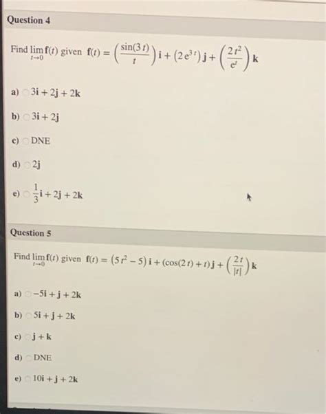 Solved Find Limt→0f T Given