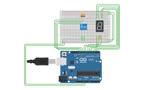 Circuit Design Binary To Decimal With Dip Switch Tinkercad