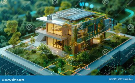 Construction Automation For Smart Homes Ai And Iot Integration Stock Image