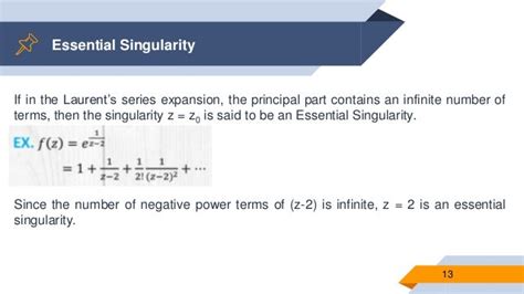 Laurent S Series And Types Of Singularities