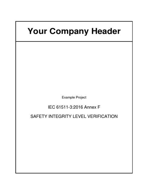 example sil verification report pdf risk prevention