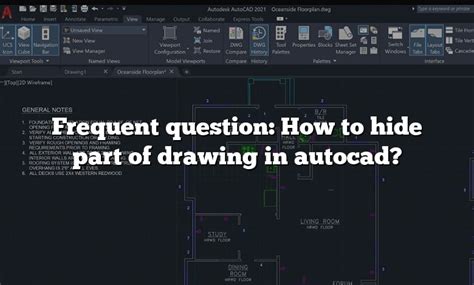 Frequent Question How To Hide Part Of Drawing In Autocad CADdikt