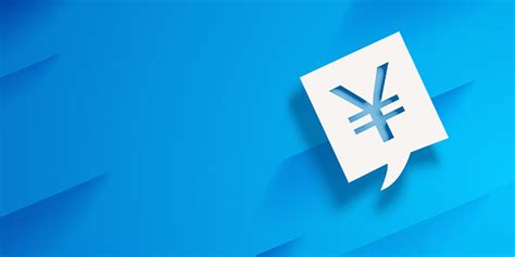 파란색 추상 배경에 흰색 연설 거품에 엔 또는 위안 통화 기호 0명에 대한 스톡 사진 및 기타 이미지 0명 개념 경제 Istock