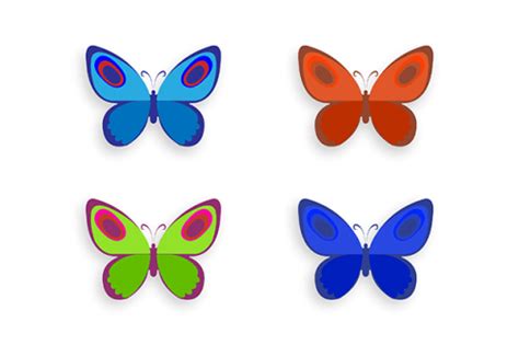 وکتور پروانه کارتونی وکتورلو