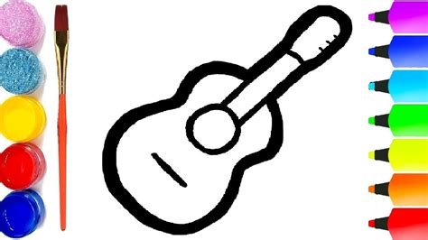 تعلم رسم الجيتار بطريقة سهلة Draw How To Draw Guitar Youtube