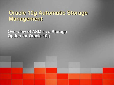 ppt oracle 10 g automatic storage management powerpoint presentation