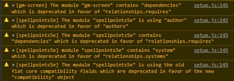 deprecated issues r foundryvtt