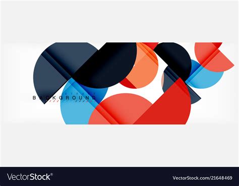 Modern Geometrical Abstract Background Circles Vector Image