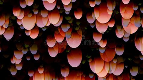 3d rendering of an array of ellipses ellipses of different sizes in