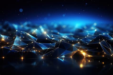 Premium Vector View Of A Abstract Connection Structure With Connecting Dots And Lines 3d Rendering